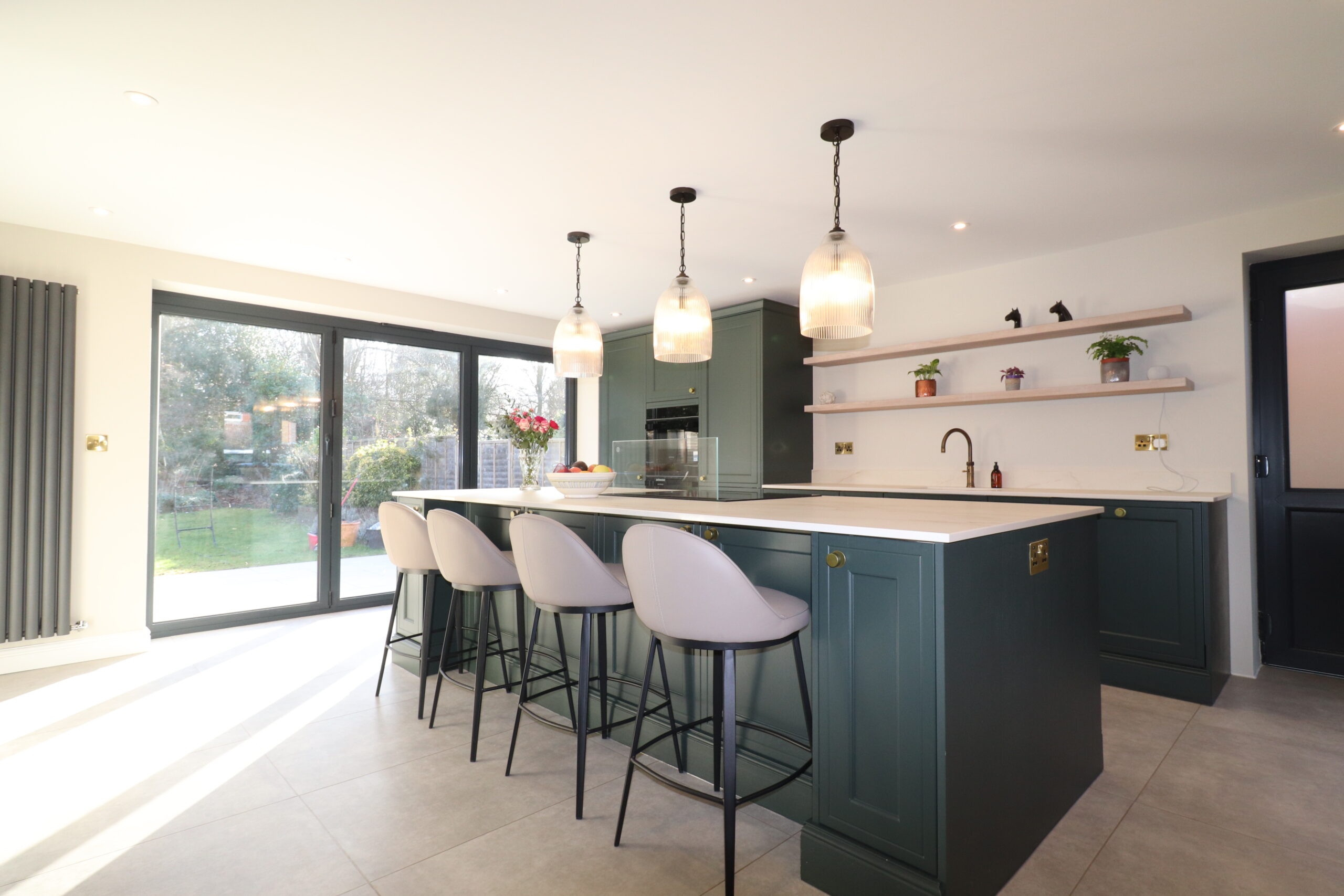 Elegant Green Shaker Kitchen with a Modern Edge | Inner Peace Interiors ...